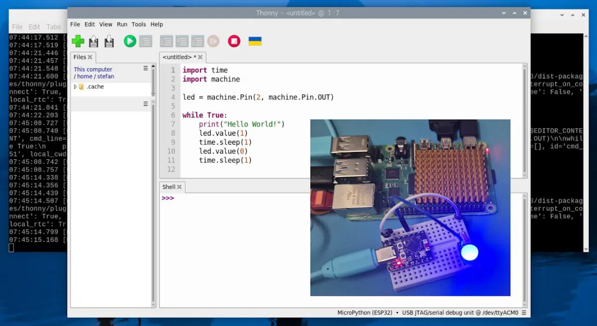 ESP32 mit MicroPython unter Raspberry Pi OS Bookworm flashen – So geht ...